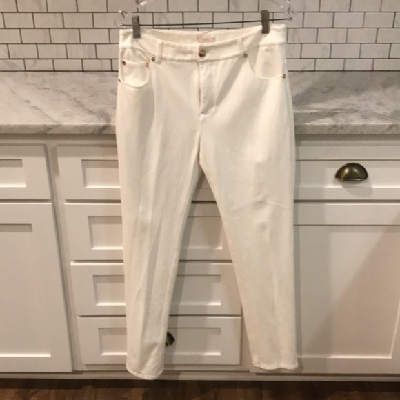 Eric | Pants & Jumpsuits | Eric Stretch Pants Womens Size Ivory Pockets ...